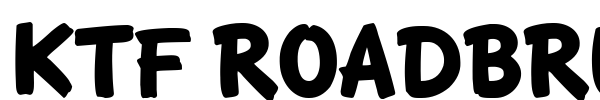 Скачать шрифт KTF Roadbrush (Roadbrush КТФ ) - Fontomania.ru
