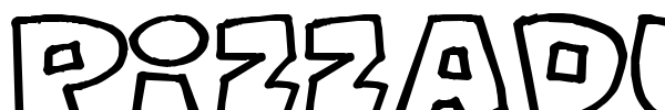 Скачать шрифт Pizzadude Fat Outline (Pizzadude Жирный Контур) - Fontomania.ru