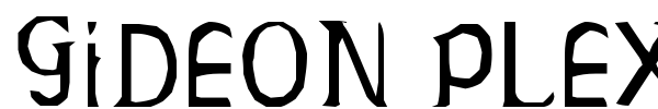 Скачать шрифт Gideon Plexus (Гидеон Сплетения) - Fontomania.ru