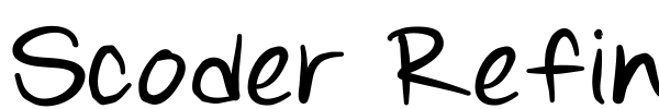 Скачать шрифт Scoder Refined (Scoder Изысканный) - Fontomania.ru