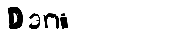 Скачать шрифт Dani (Дэни) - Fontomania.ru