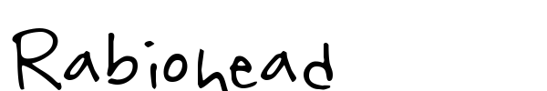 Скачать шрифт Rabiohead (Rabiohead) - Fontomania.ru