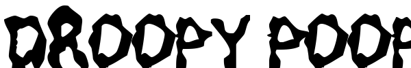 Скачать шрифт Droopy Poopy (Друпи Простофиля) - Fontomania.ru