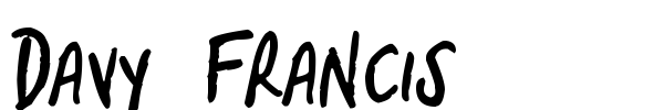 Скачать шрифт Davy Francis (Фрэнсис Дейви) - Fontomania.ru