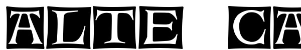 Скачать шрифт Alte Caps (Старая Шапочка) - Fontomania.ru