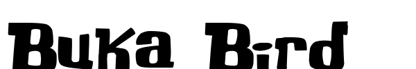Скачать шрифт Buka Bird (Бука Птица) - Fontomania.ru