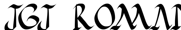 Скачать шрифт JGJ Roman Rustic (JGJ Роман Рустик) - Fontomania.ru