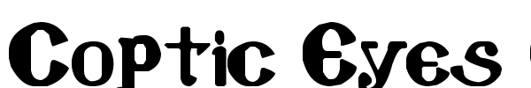 Скачать шрифт Coptic Eyes Coptic (Коптский Глаза Коптский) - Fontomania.ru