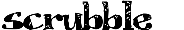 Скачать шрифт Scrubble (Scrubble) - Fontomania.ru