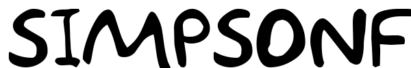 Скачать шрифт Simpsonfont (Simpsonfont) - Fontomania.ru