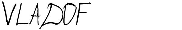 Скачать шрифт VLADOF (ВЛАДОФ) - Fontomania.ru