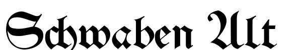 Скачать шрифт Schwaben Alt (Швабен АЛТ) - Fontomania.ru