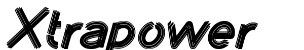 Скачать шрифт Xtrapower (Xtrapower) - Fontomania.ru