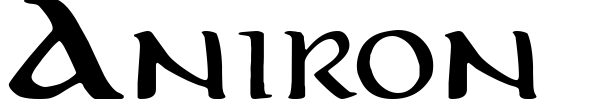 Скачать шрифт Aniron (Aniron) - Fontomania.ru