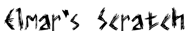 Скачать шрифт Elmar's Scratch Type (Тип нуля Эльмар ) - Fontomania.ru