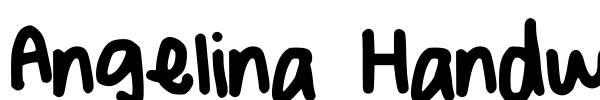 Скачать шрифт Angelina Handwriting (Почерк Анджелина ) - Fontomania.ru