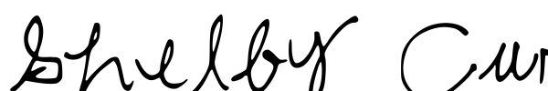 Скачать шрифт Shelby Cursive (Шелби Скоропись) - Fontomania.ru