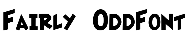 Скачать шрифт Fairly OddFont (Довольно OddFont) - Fontomania.ru