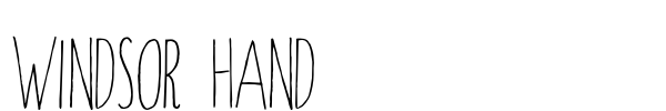 Скачать шрифт Windsor Hand (Виндзор Силы) - Fontomania.ru