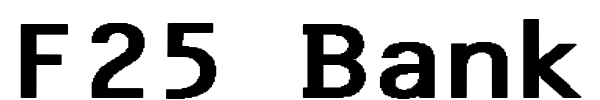 Скачать шрифт F25 Bank Printer (Банк Принтер F25 Привод Датчика ...