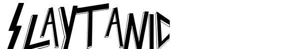 Скачать шрифт Slaytanic (Slaytanic) - Fontomania.ru