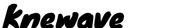 Скачать шрифт Knewave (Knewave) - Fontomania.ru