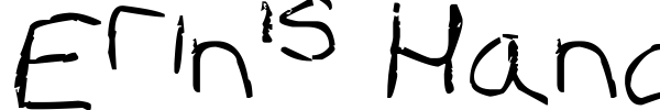 Скачать шрифт Erin's Handwriting (Почерк Эрин ) - Fontomania.ru