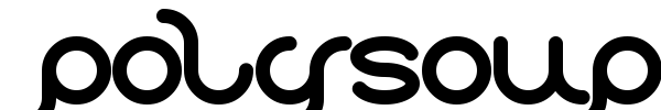 Скачать шрифт Polysoup (Polysoup) - Fontomania.ru