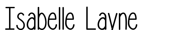 Скачать шрифт Isabelle Layne (Изабель Лейн) - Fontomania.ru