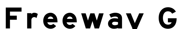 Скачать шрифт Freeway Gothic (Шоссе Готики) - Fontomania.ru