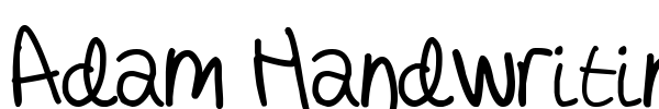 Скачать шрифт Adam Handwriting (Адам Почерк) - Fontomania.ru