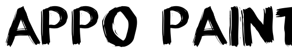 Скачать шрифт Appo Paint (Аппо Краски) - Fontomania.ru