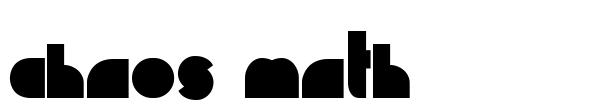 Скачать шрифт Chaos Math (Хаос Математике) - Fontomania.ru