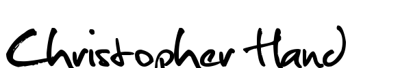 Скачать шрифт Christopher Hand (Кристофер Силы) - Fontomania.ru