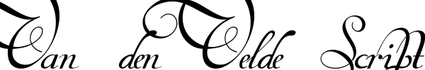 Скачать шрифт Van den Velde Script (Ван ден Вельде сценарий ...