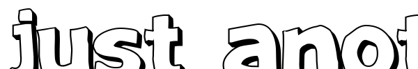 Скачать шрифт Just Another Font (Просто Другой Шрифт) - Fontomania.ru