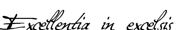 Скачать шрифт Excellentia in excelsis (Excellentia Всевышний ...
